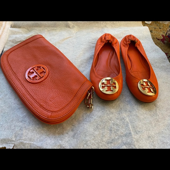 Tory Burch | Shoes | Tory Burch Orange Set | Poshmark